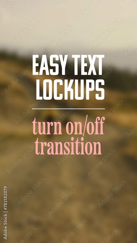 Vertical Two Line Vertical Text Animation from Centre Stock Template ...