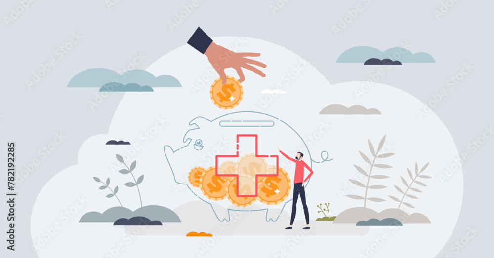 Donate and give financial support to poor social group tiny person ...