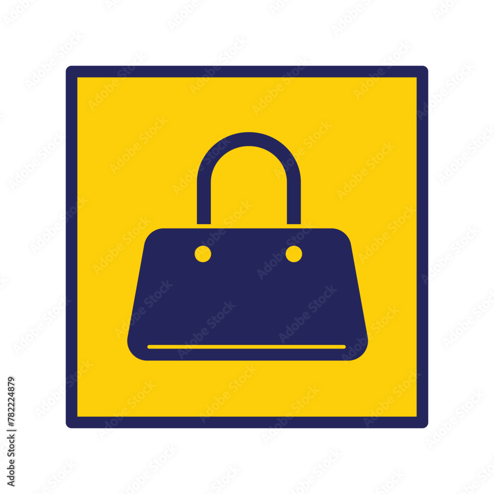 Dark blue airport hand bag baggage signage shadow silhouette vector ...