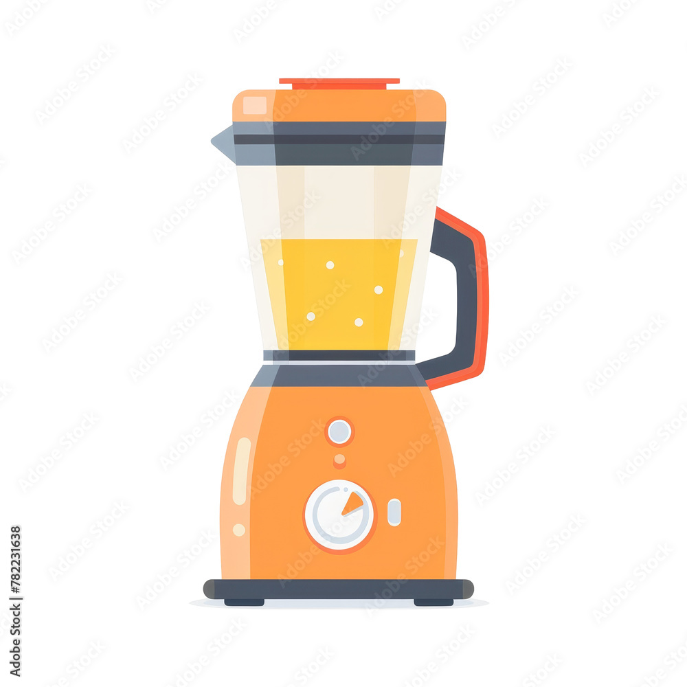 Orange Blender With Liquid Inside isolated on a transparent background ...