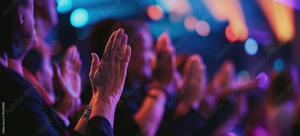 Exciting applause moment: the audience expresses admiration and ...