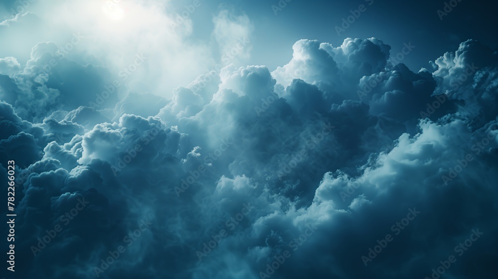 An abstract, serene cloudscape wallpaper with a calming gradient of ...