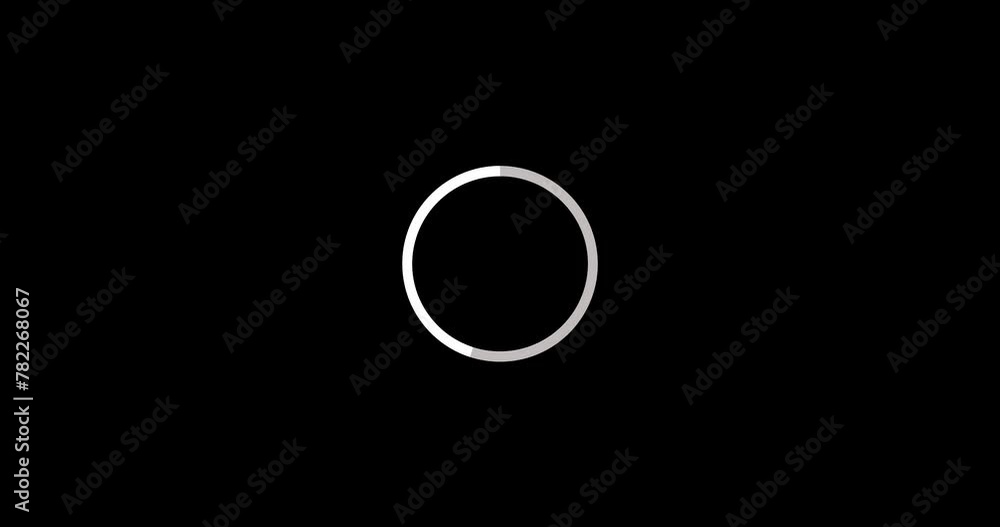 Loading Circle, animatted loader on alpha channel. load icon with a ...