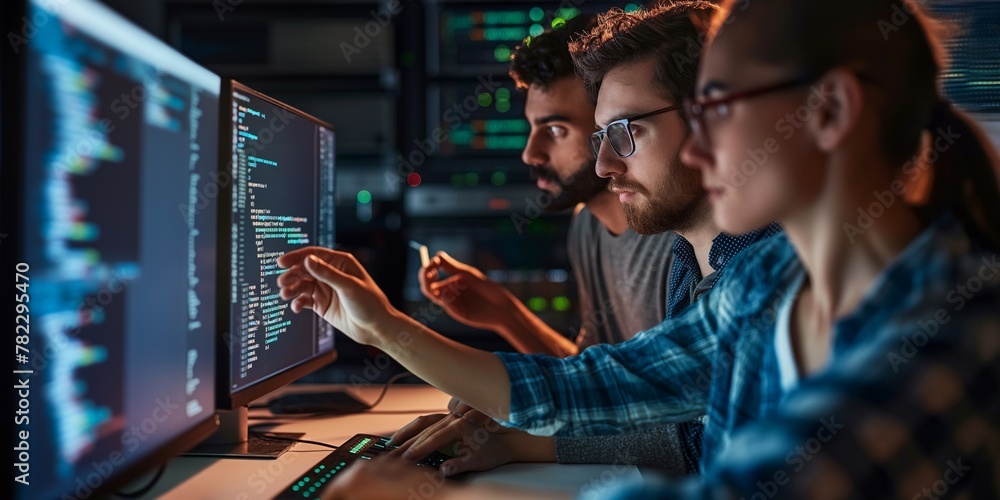 Software Developer Programming: Finding Solutions while Working on Desktop Computers in Data ...