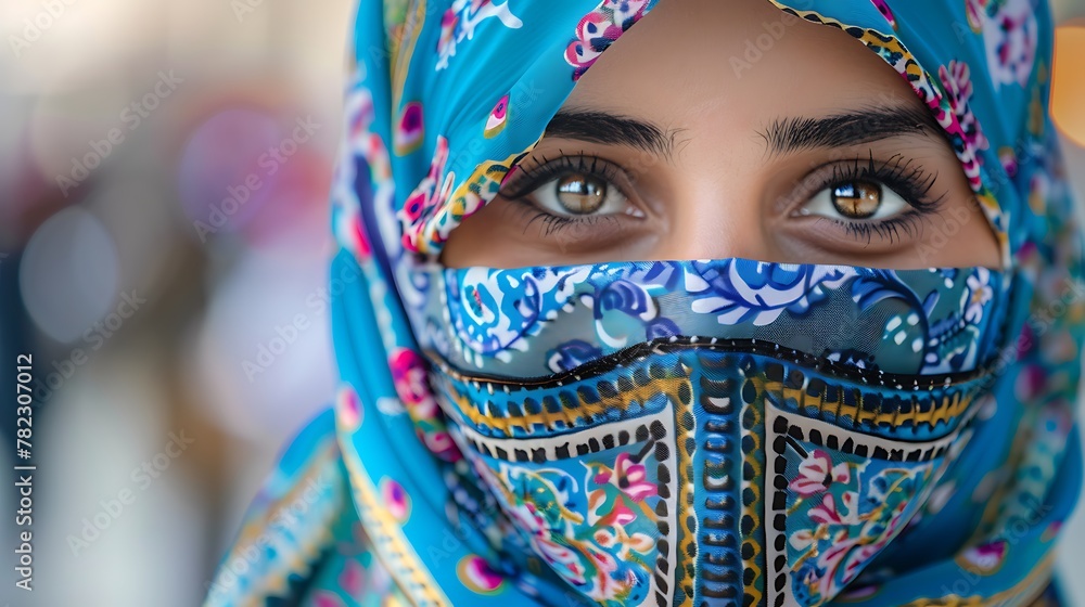 Women of Kuwait. Women of the World. A close-up portrait of a woman ...