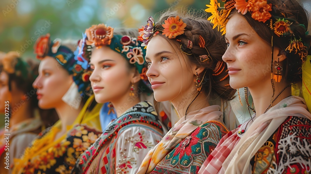 Women of Moldova. Women of the World. A vibrant lineup of women wearing ...