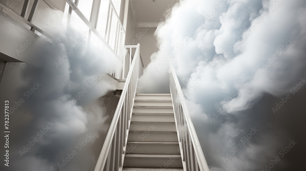 Swift evacuation from a smoke-filled stairwell via fire escape ...
