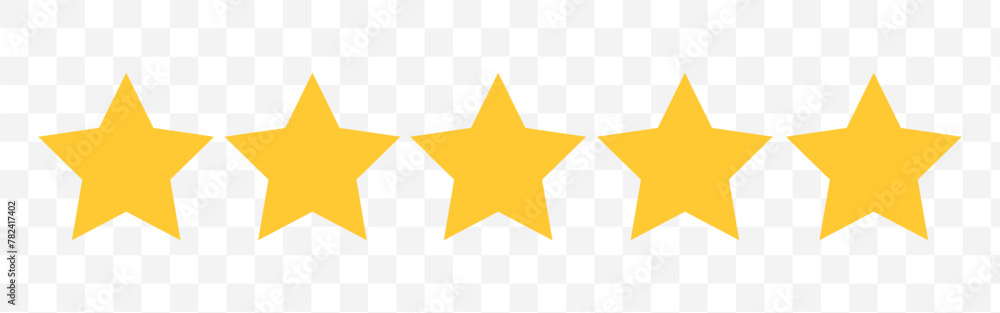 Five stars icon Vector. Star icon collection. Blank star vector icons ...