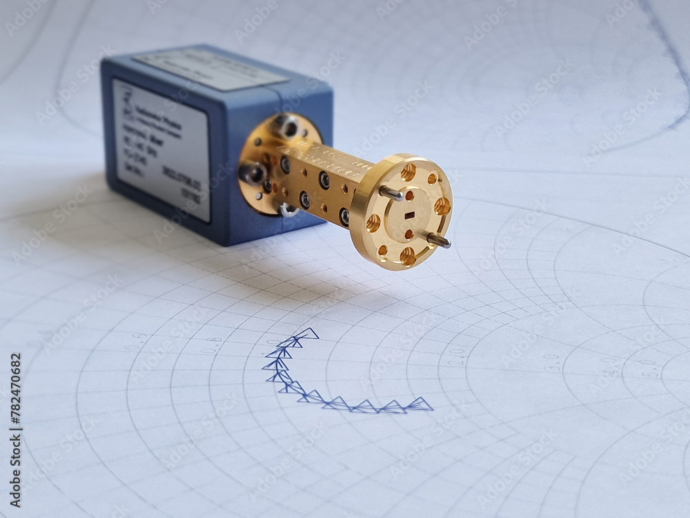 Microwave waveguide with flange connector Stock Photo | Adobe Stock