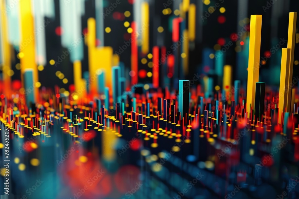 Data visualization, 3d graphs, big data, machine learning Stock ...