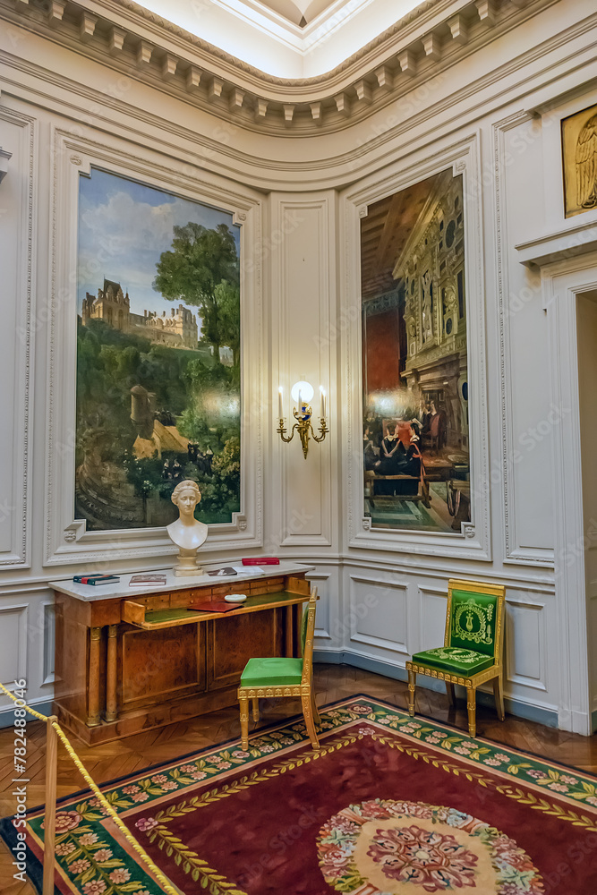 Interior of Palace of Legion of Honor (Palais de la Legion d'Honneur ...