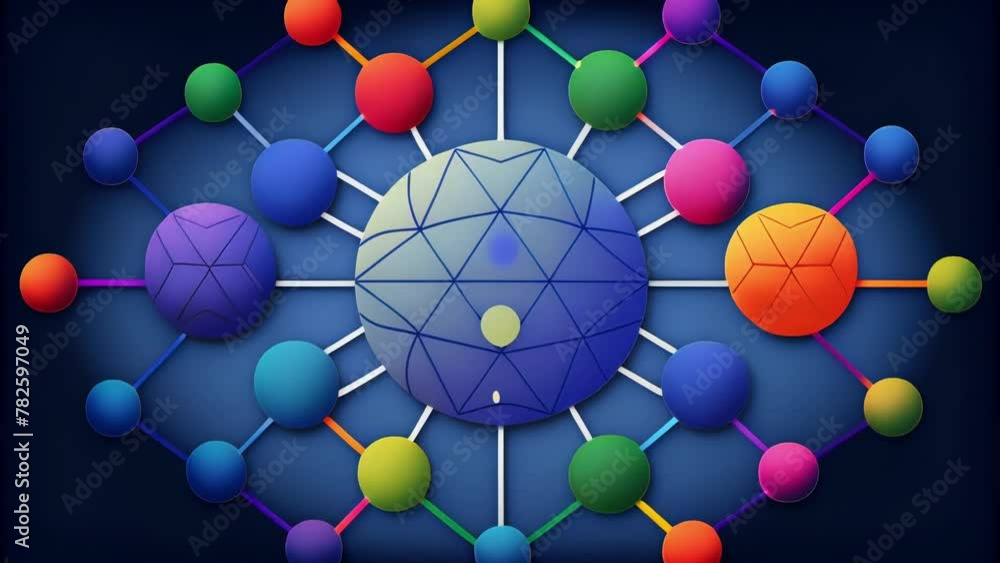 Vidéo Stock See a colorful mosaic with each tile representing a ...