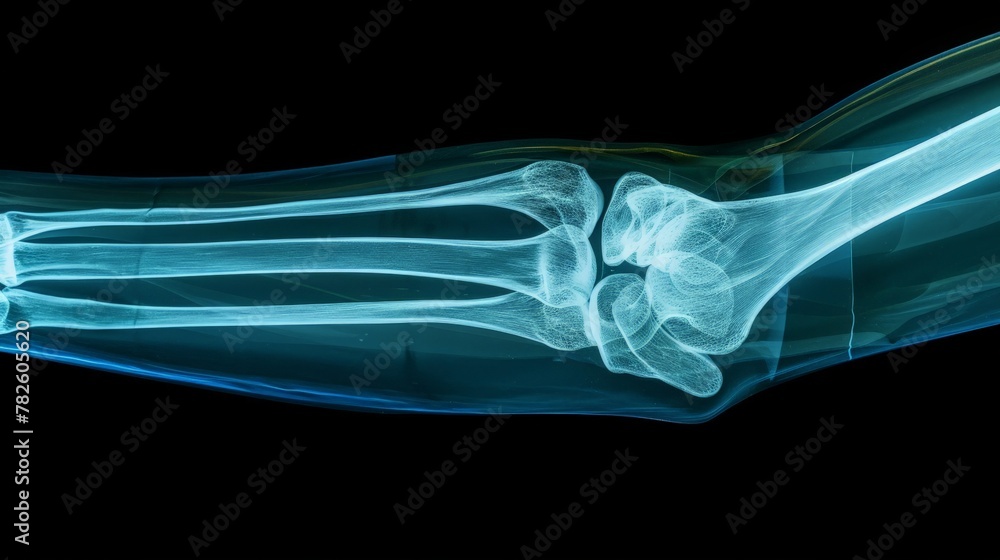 Forearm x ray after car accident in orthopedic unit inside trauma ...