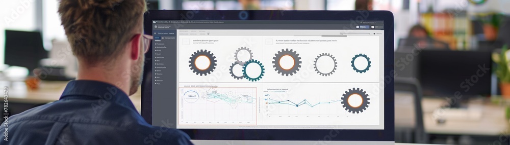 A software tool for managers, visualizing team tasks and workflows as ...