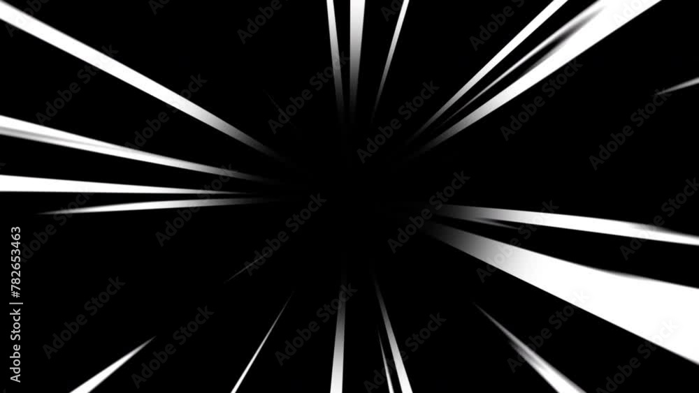 Anime speed line background animation. Comic Light Speed Lines Moving ...