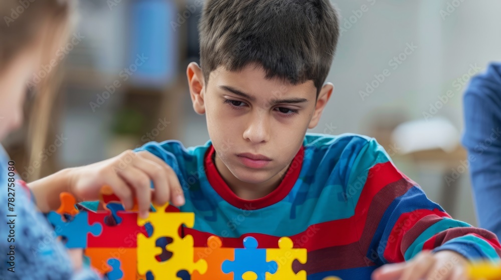 Photo & Art Print Autism spectrum disorder ASD, Thipphaphone