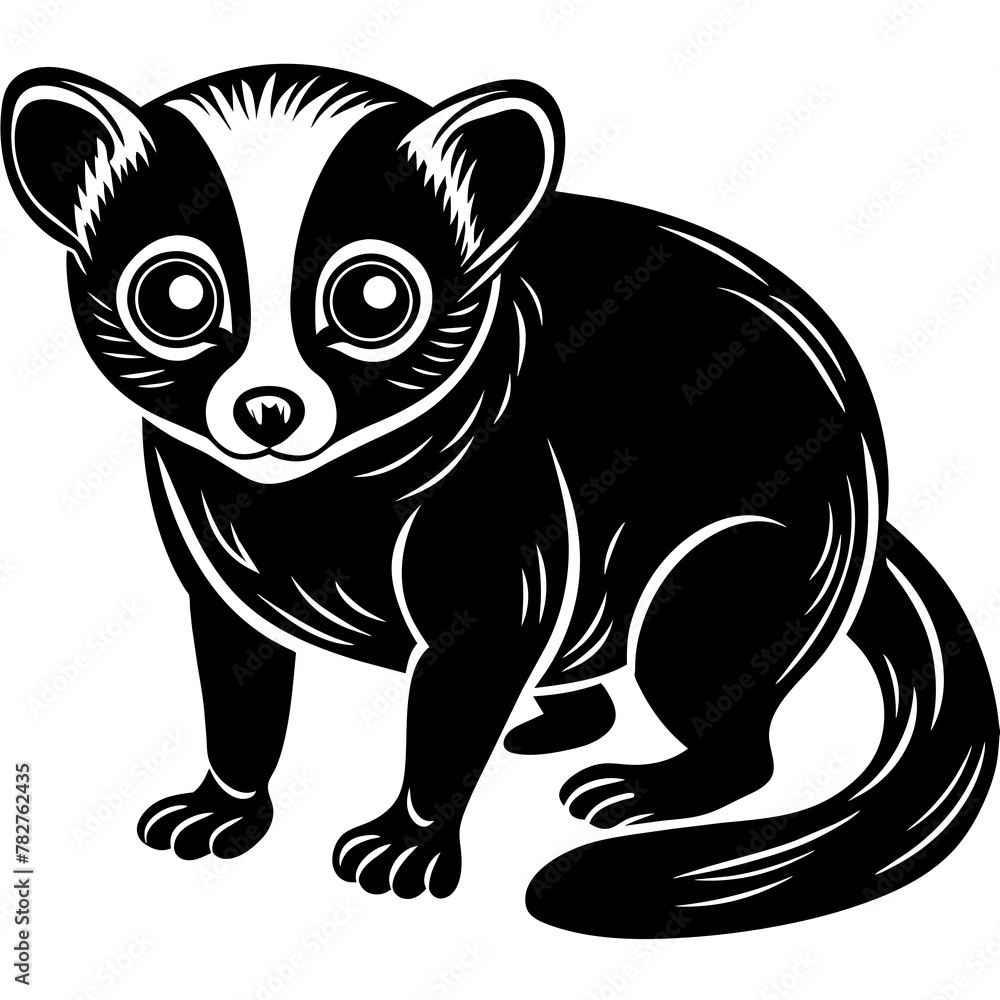 slow loris head mascot,slow loris silhouette,vector,icon,svg,characters ...