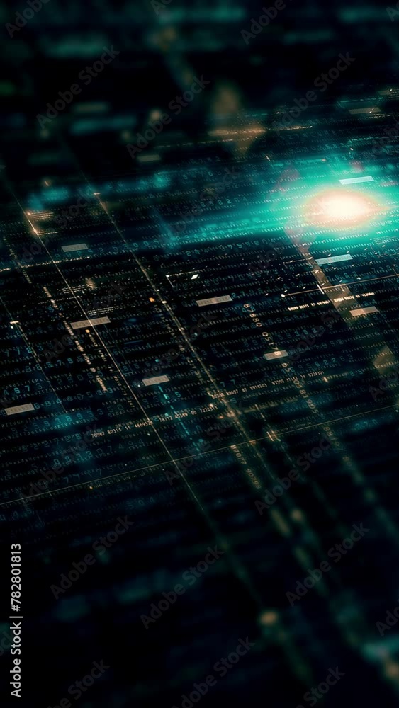 Futuristic metaverse hi-tech digital data telemetry with encrypted ...