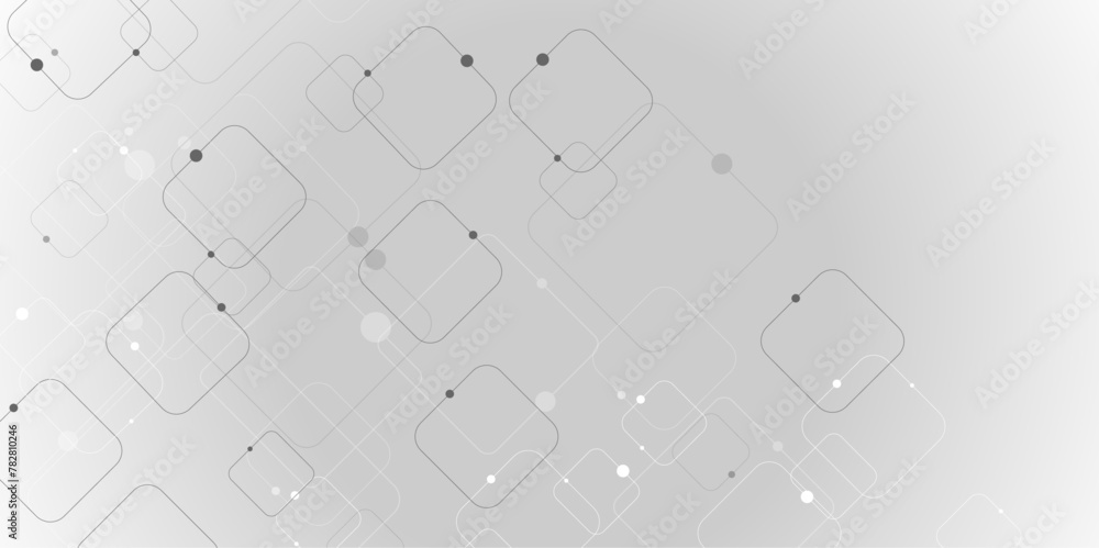 vector background abstract technology communication data Science. Grey ...
