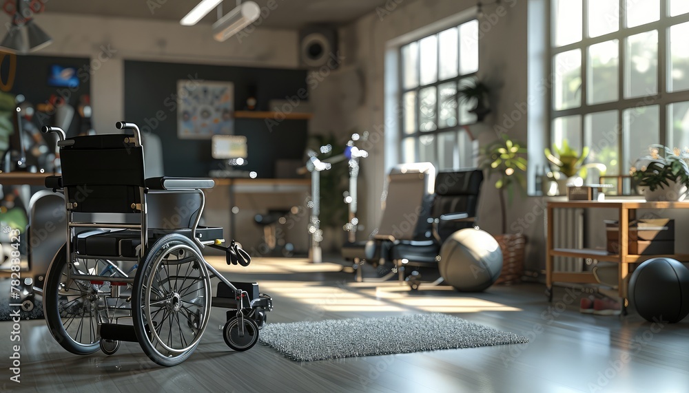 Rehabilitation Technology Background, Produce a background illustrating ...