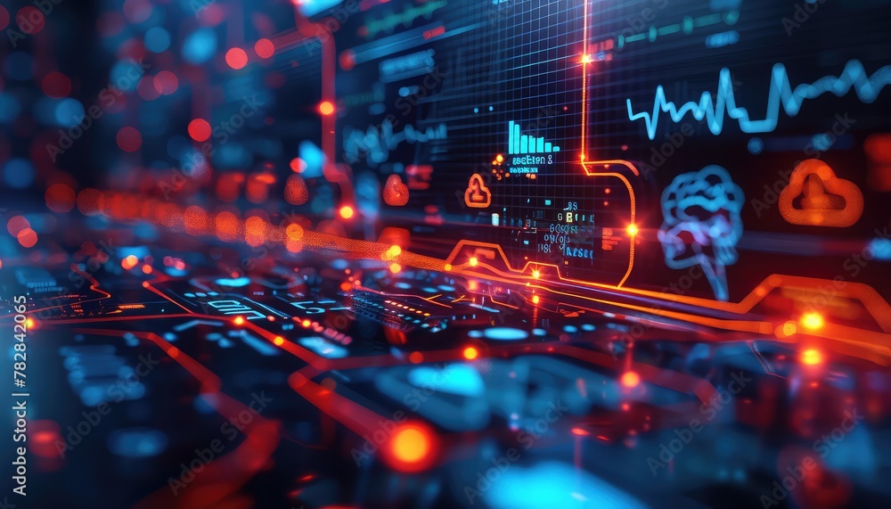 Digital Health Technology Background,Design a background featuring ...
