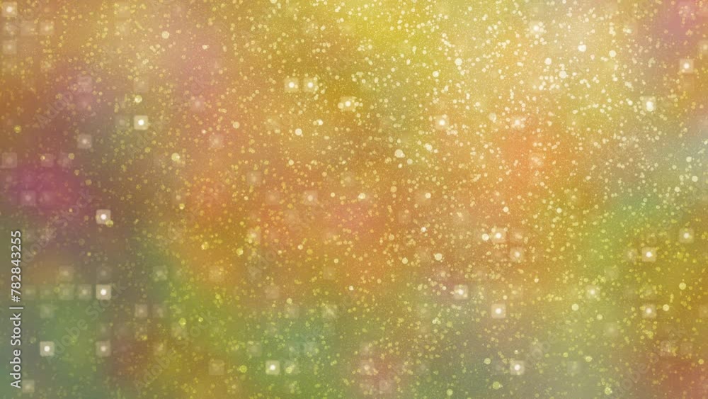 "Golden Glitter Grid: A Flickering Abstract Light Background with Fluid ...