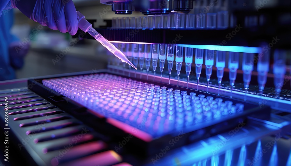 Immunological Assays, Depict scientists conducting immunological assays ...