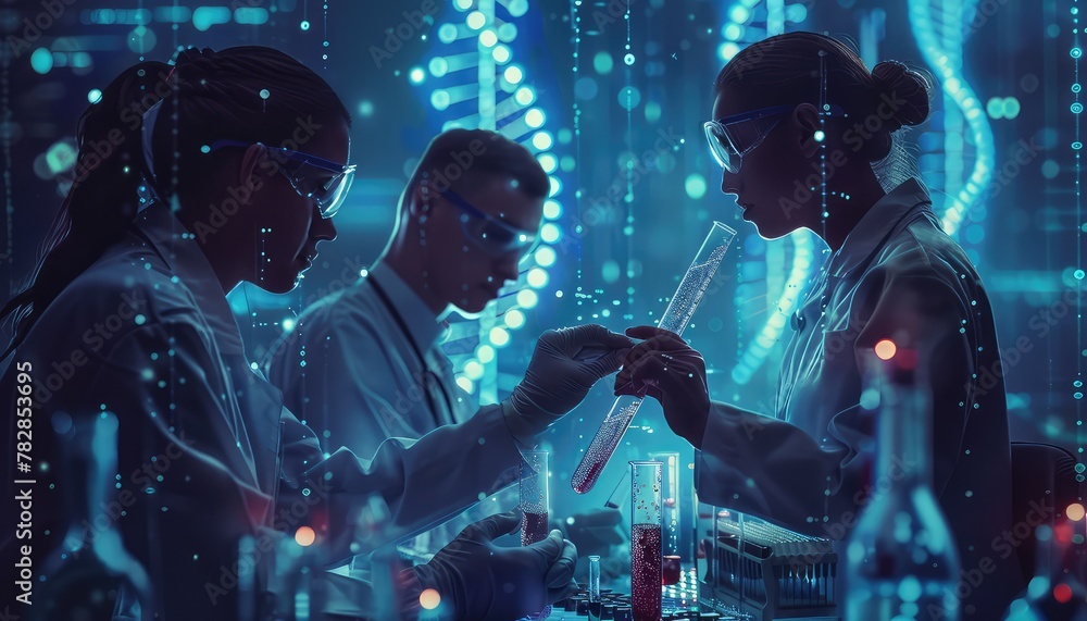 Molecular Biology Techniques, Depict researchers performing molecular ...