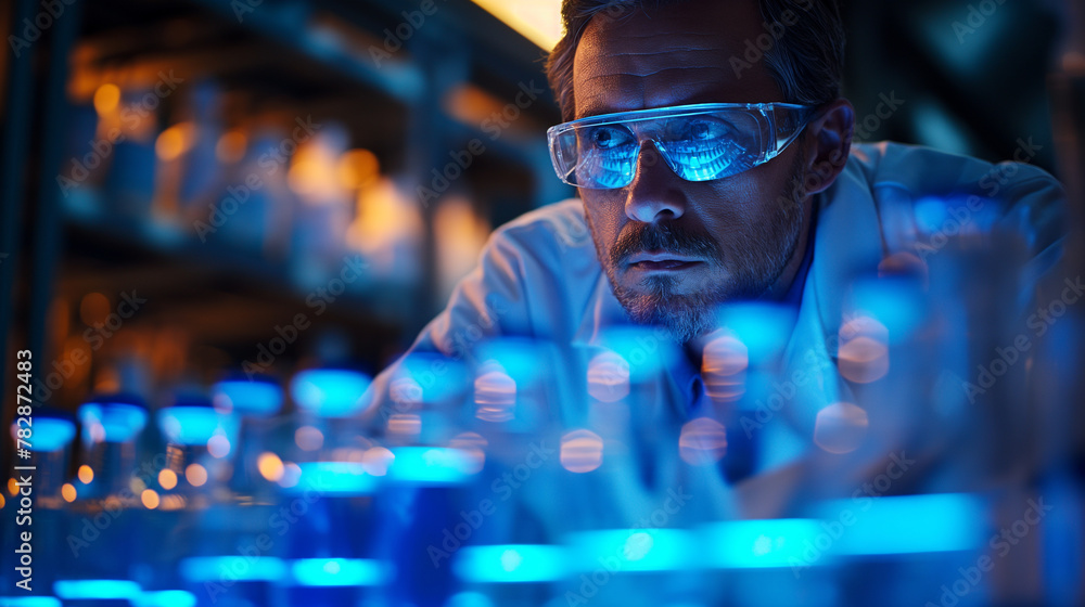 Scientific Dedication: Late into the night, scientists continue their ...