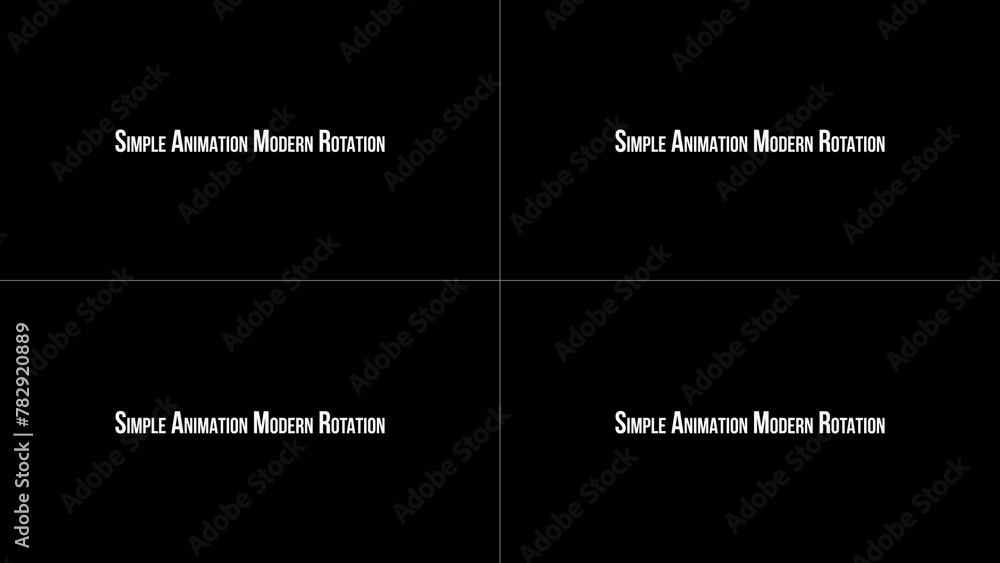 Modern Word Text Animation Rotation Stock Template | Adobe Stock
