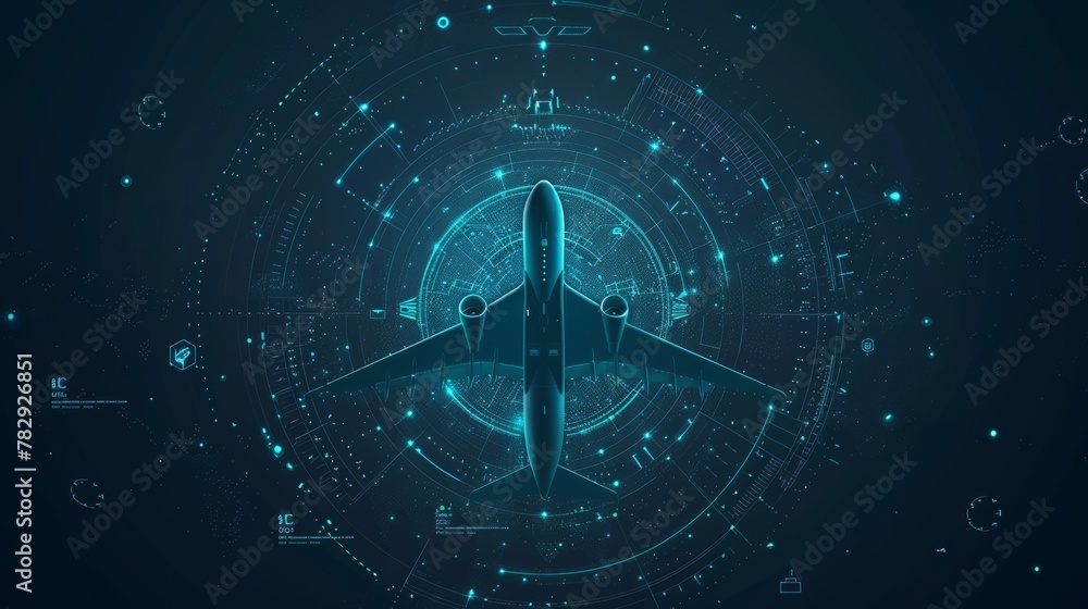 The graphic shows the interface between a digital radar system and an ...