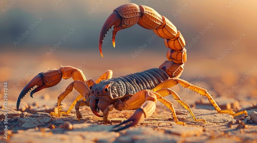 Desert Scorpion s Defensive Sting A Survival Adaptation in the Rugged ...