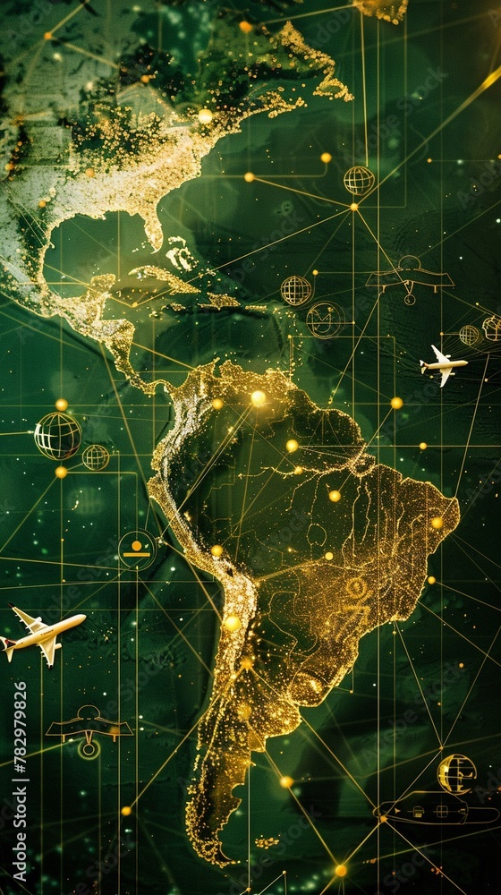 Global gold trade network map highlighting gold trading routes and ...