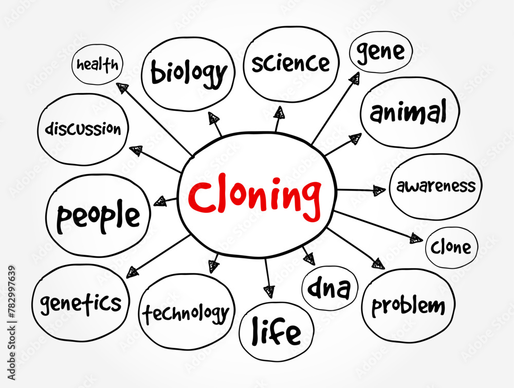 Vetor de Cloning is the process of producing individual organisms with ...