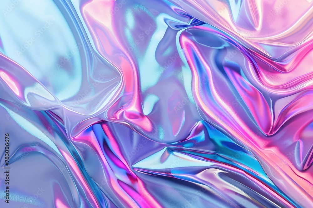 Delicate, iridescent hues blend seamlessly in a flat gradient ...