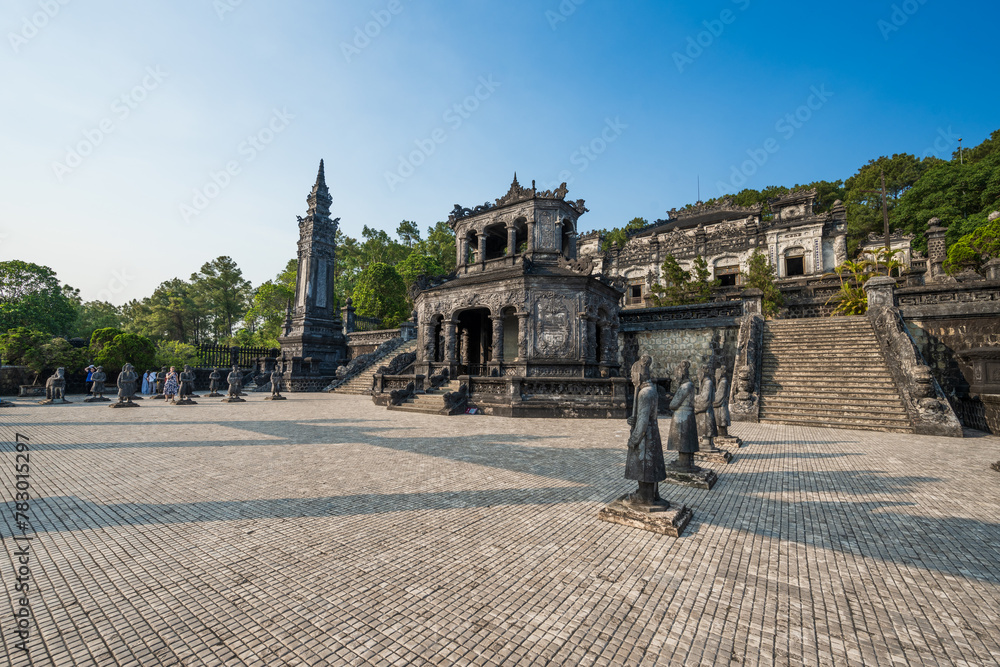 Architectual Tomb of Emperor Khai Dinh (Lang Khai Dinh), Hue city ...
