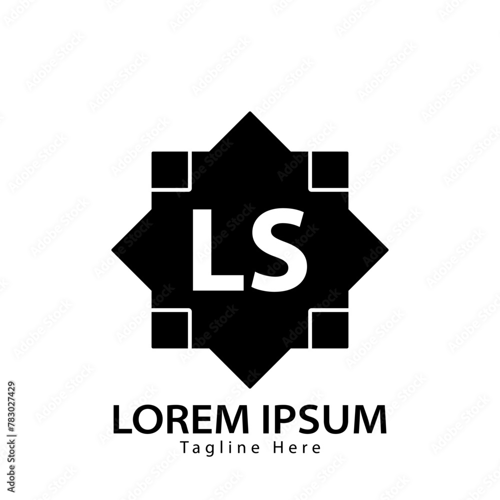 letter LS logo. LS. LS logo design vector illustration for creative ...