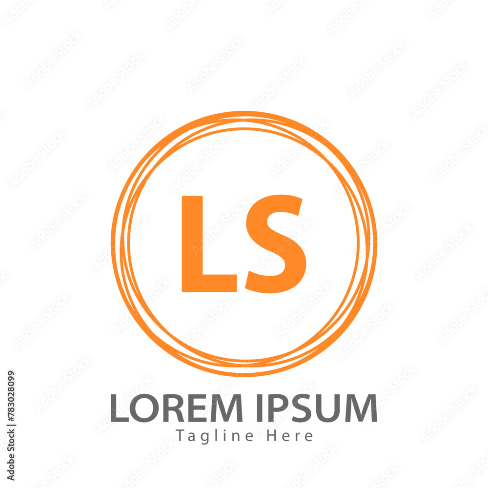 letter LS logo. LS. LS logo design vector illustration for creative ...