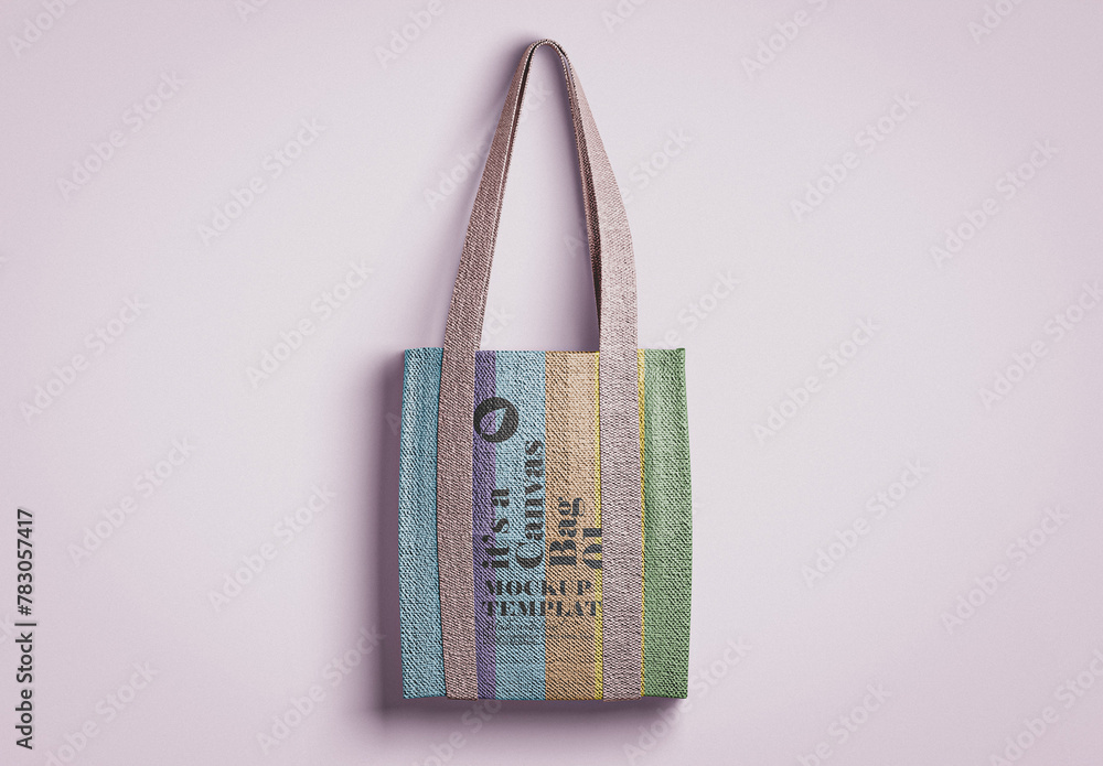 Modelo de Canvas Tote Bag Mockup do Stock | Adobe Stock