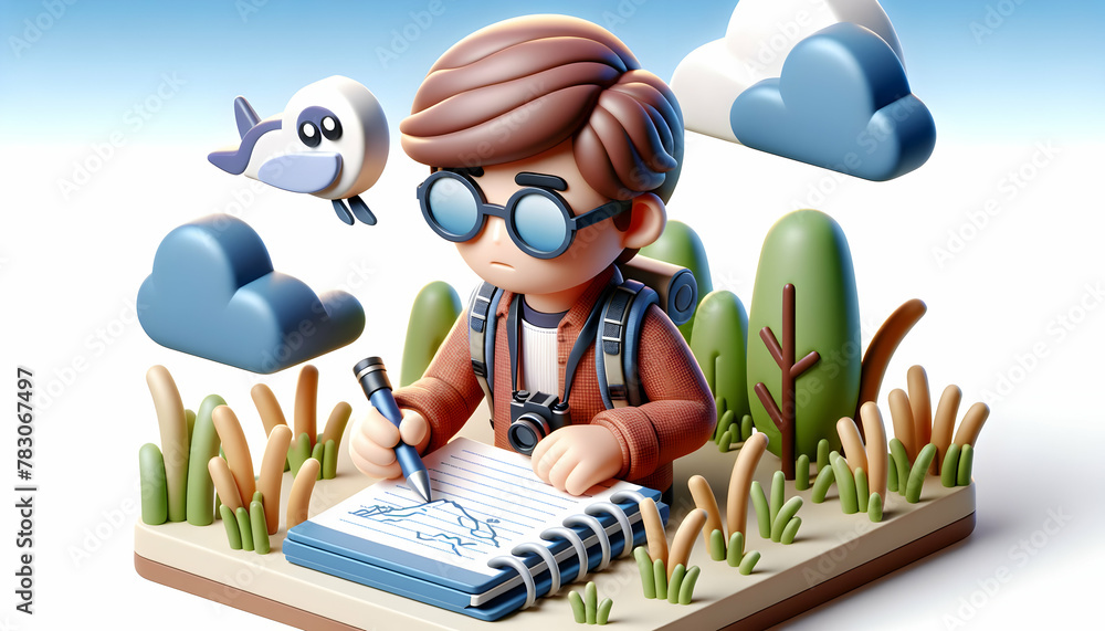 3D Field Scientist Observation and Note Taking: Outdoor Natural ...