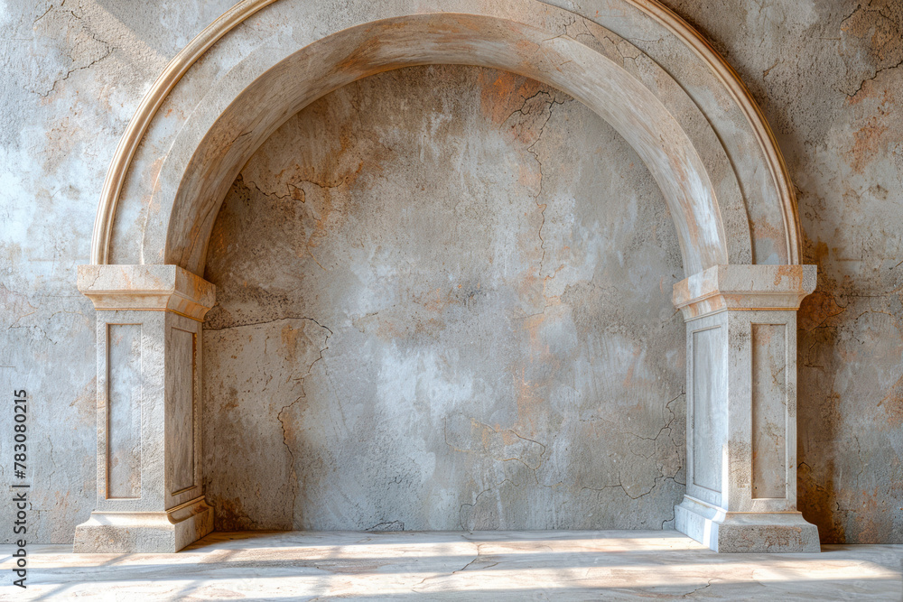 Foto de French Modern Arch Replica: Minimalist Wall Backdrop for ...