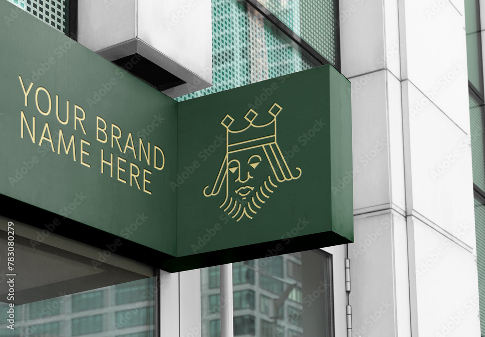 Shop Sign PSD Mockup Stock Template | Adobe Stock