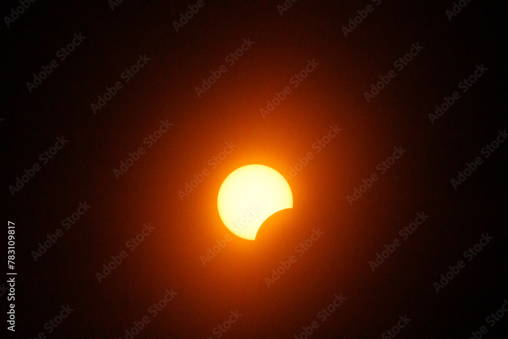 Foto de Canada 2024 Solar Eclipse phase to full totality eclipse do ...