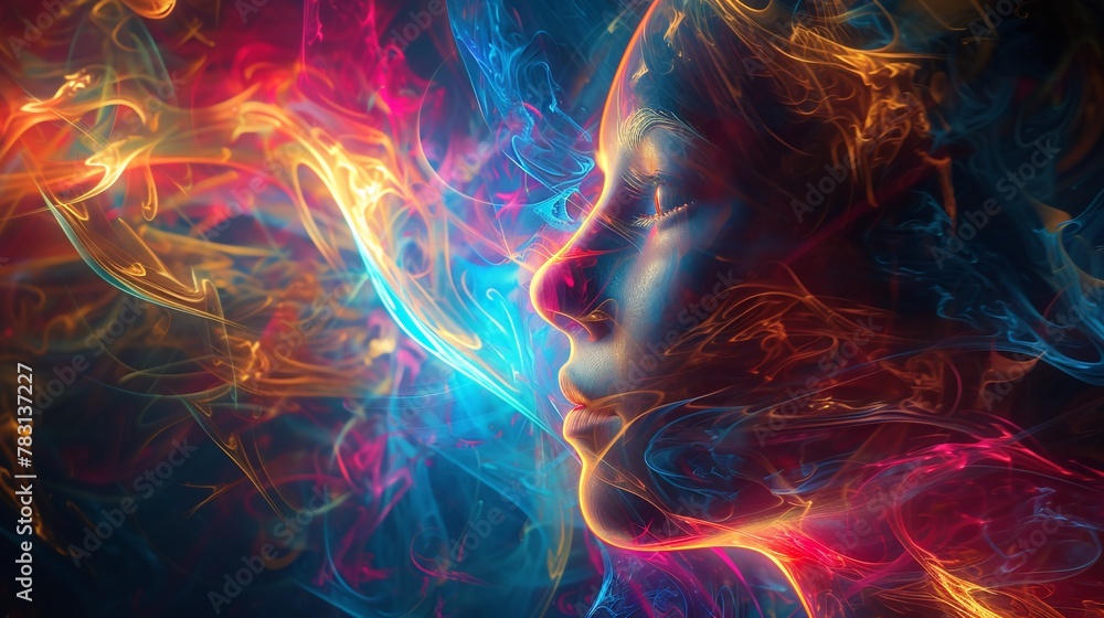 Psychedelic Dance: Vibrant Energy and Mesmerizing Movement Stock ...