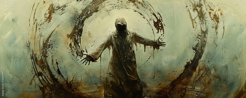 Mysterious Creature, Tattered Cloak, Enigmatic Being, Challenging the ...