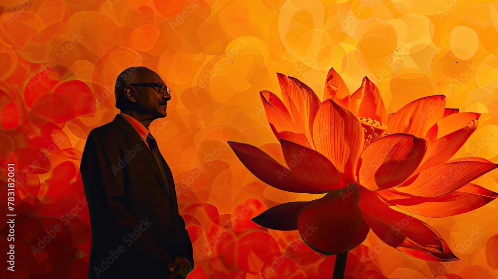 banner background National Ambedkar Jayanti Day theme, and wide copy ...