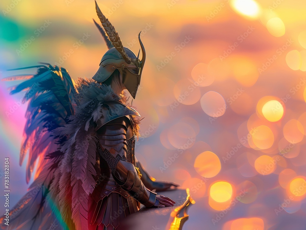Valkyrie, Feathered Armor, Mythical warrior descending from Asgard ...