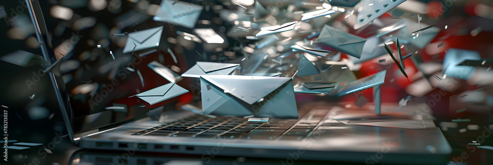 A mesmerizing image showcasing a shattered glass wall with a beam of ...