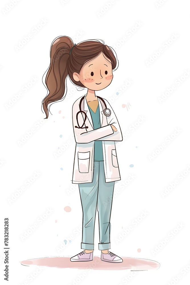 international nurses day illustration of cute medical sister on the ...