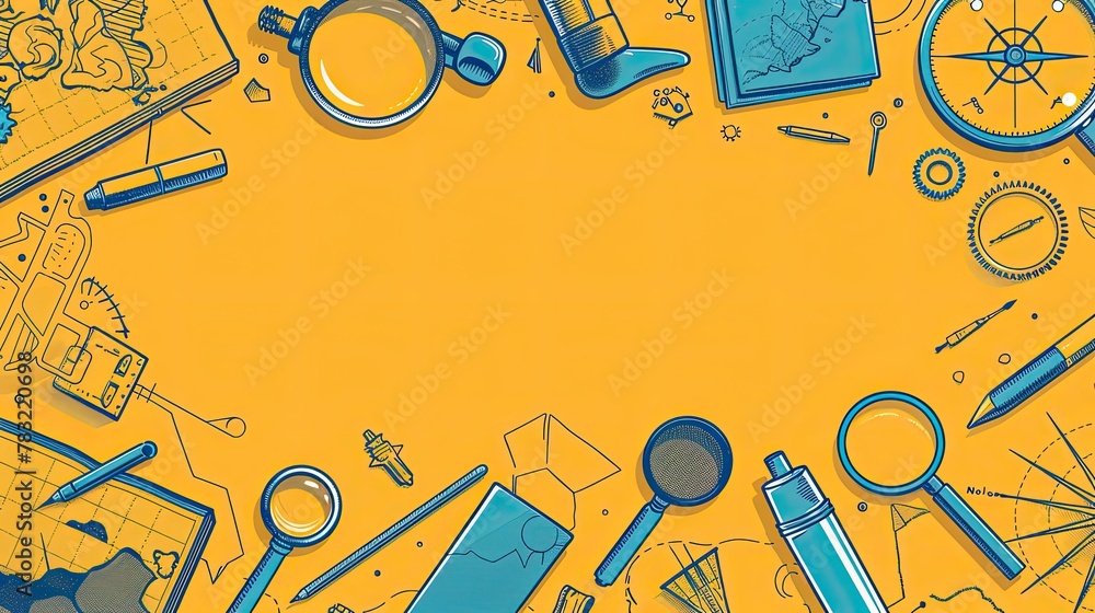 banner background National Geologist Day theme, and wide copy space, A ...